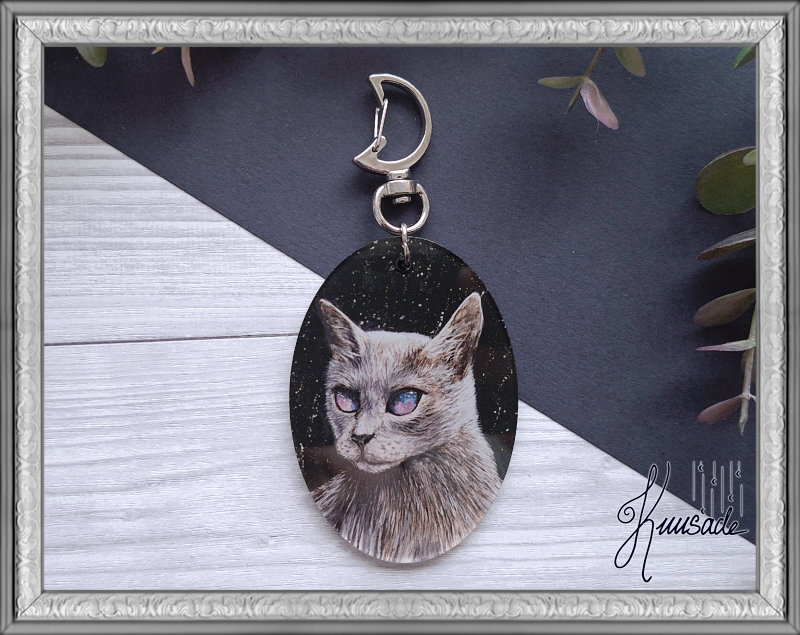 Acrylic Charm, Cat | Kuusade